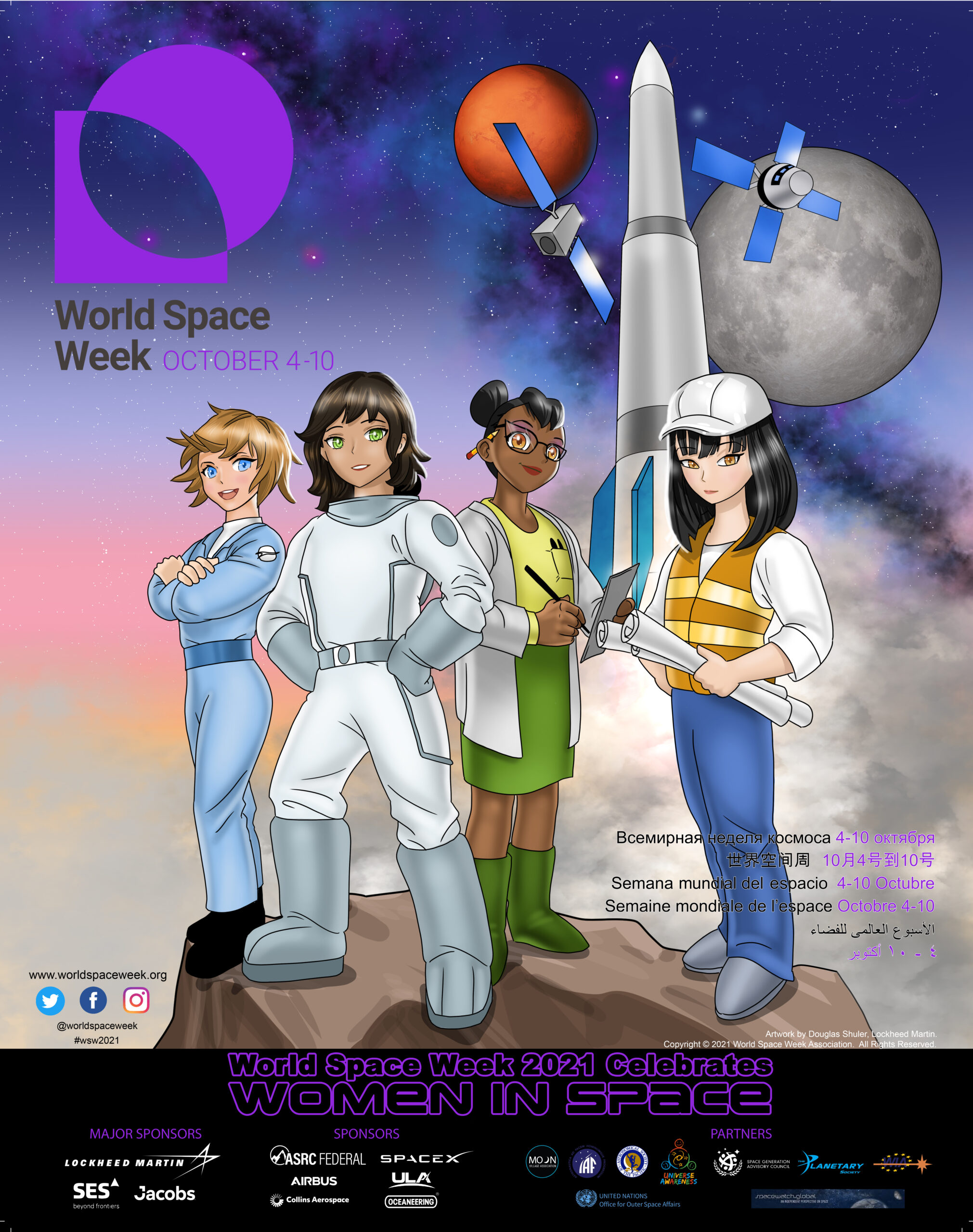 Poster World Space Week poster-world-space-week